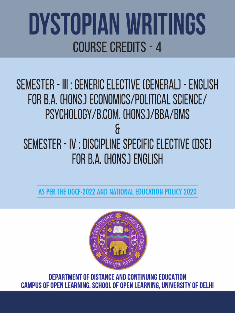 Unit I-III | PDF | Black Death | Dystopia