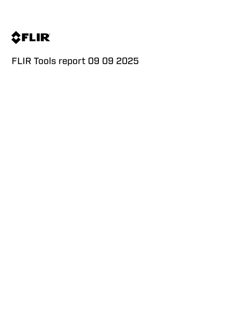 Flir Tools PDF Report | PDF
