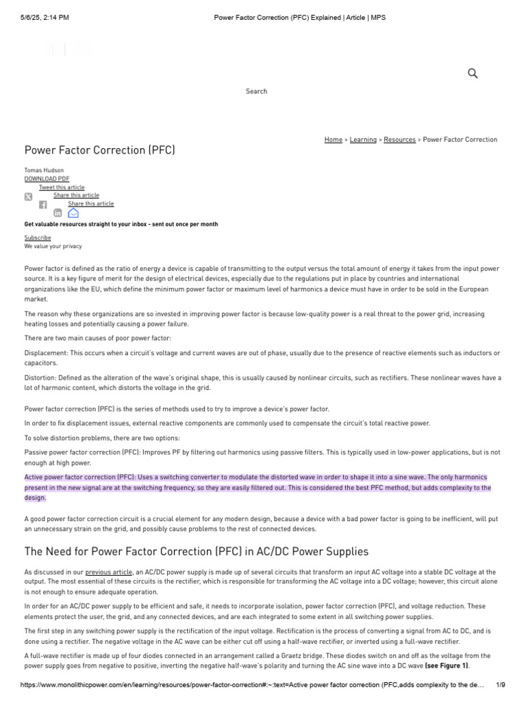 Power Factor Correction Methods Explained | PDF | Ac Power | Rectifier