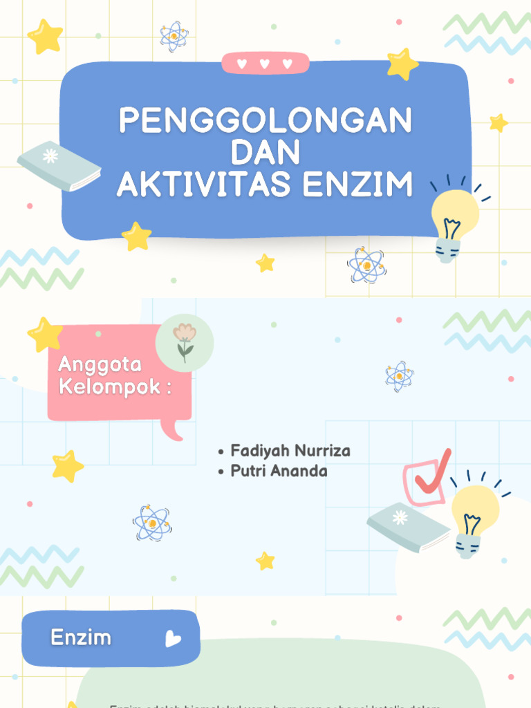 Penggolongan & Aktivitas Enzim -1 | PDF