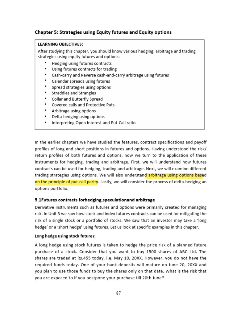 Derivative Trading Strategies Overview | PDF | Futures Contract ...