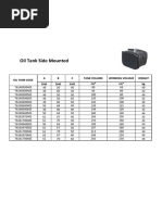 25,000 Litre Fuel Tank Dip Chart | PDF