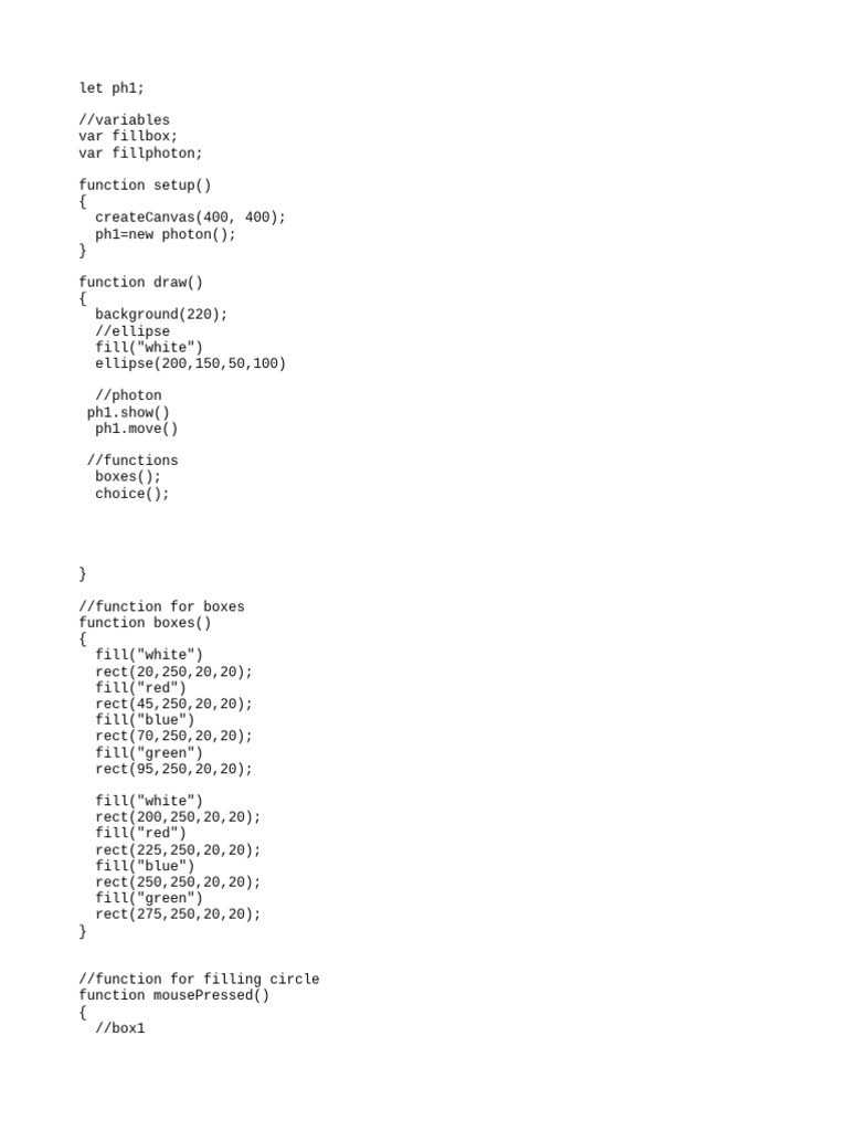 Interactive Photon and Color Selector | PDF