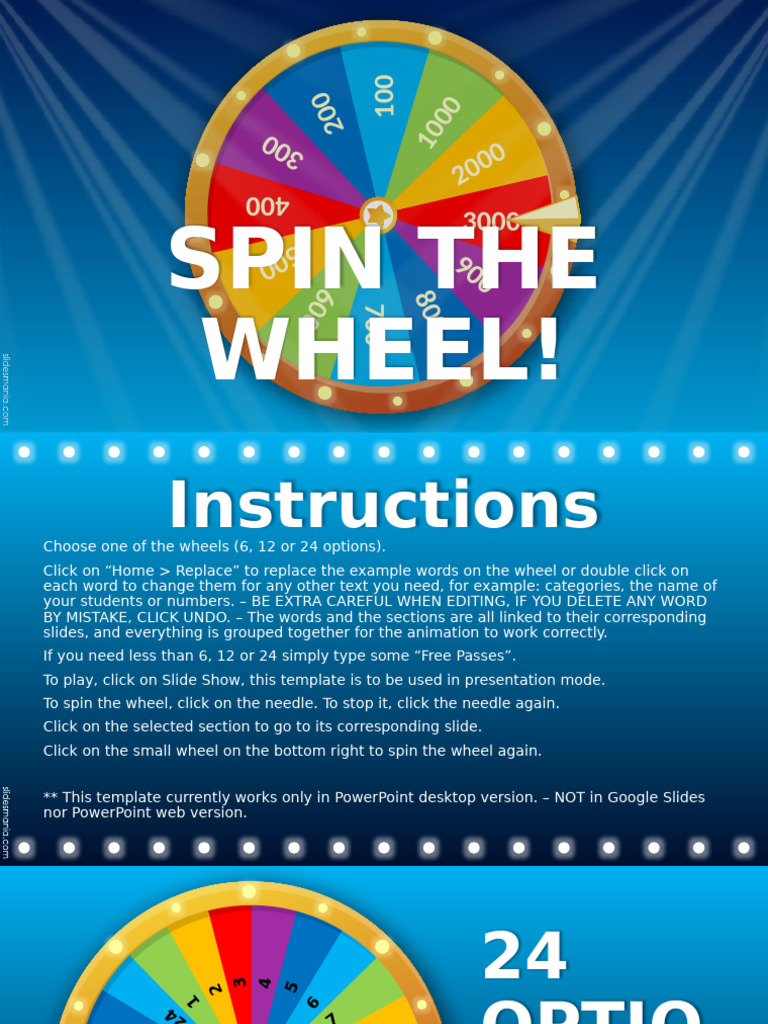 Interactive Wheel Template Guide | PDF | Entrepreneurship