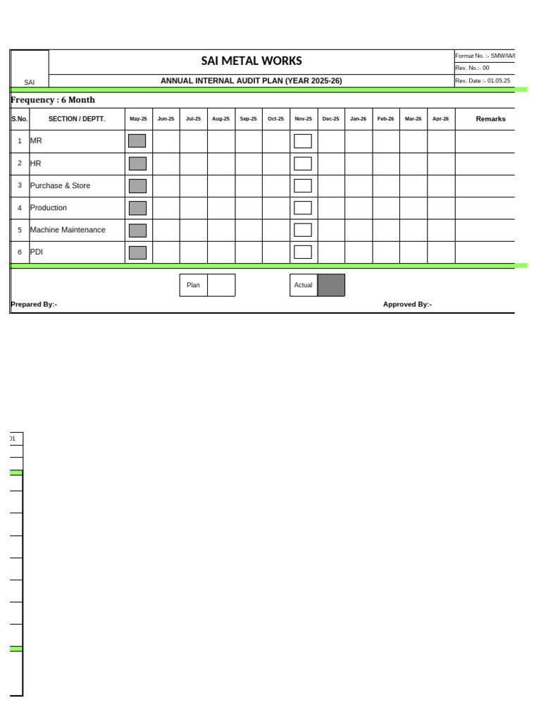 Annual Internal Audit Plan | PDF