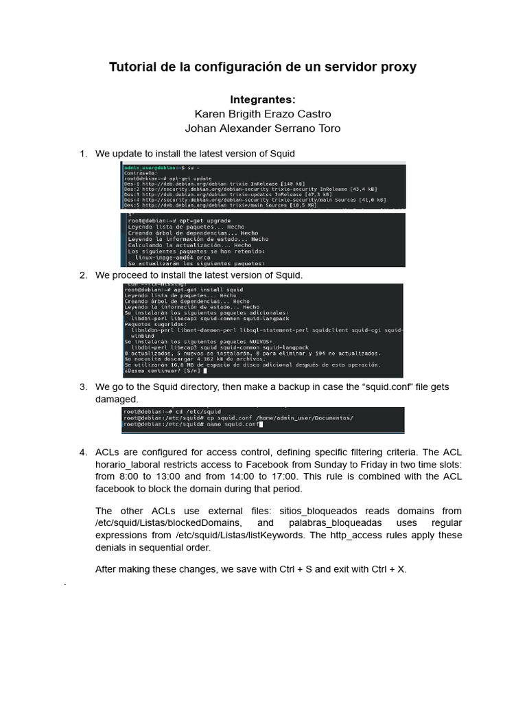 Configuracion de Un Servidor Proxy | PDF | Proxy Server | Computer Engineering