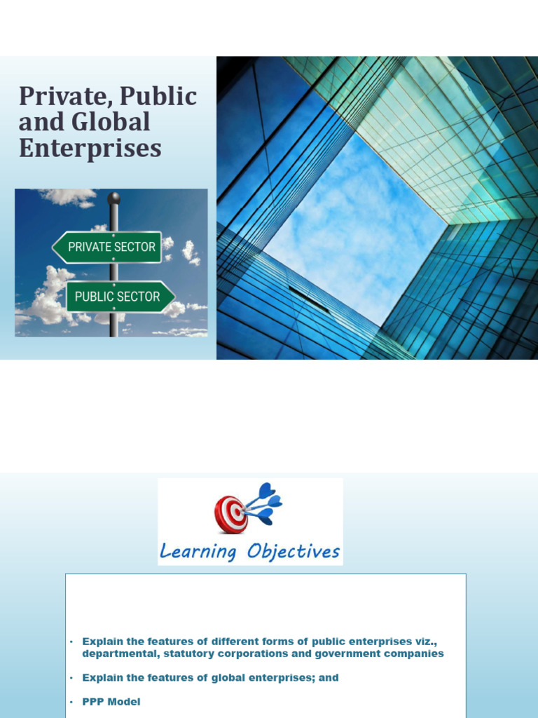 Features of Public and Global Enterprises | PDF | Public–Private ...