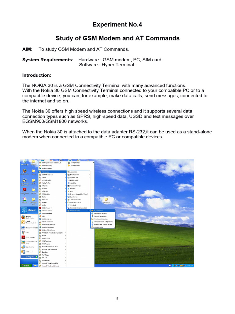 GSM Modem and AT Commands Guide | PDF