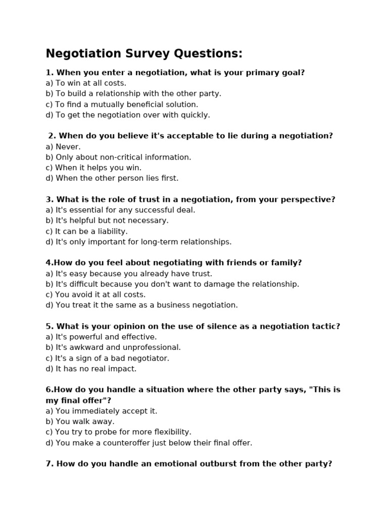 When You Enter A Negotiation1 | PDF | Negotiation