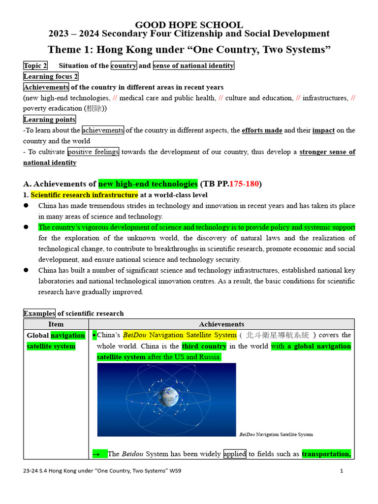 23-24 S4 CSD Ws9 Rr-Part One - T | PDF | China | World Politics