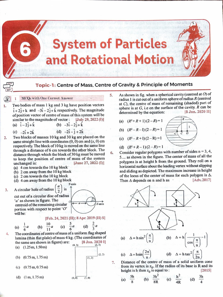 Advance Pyq Rotatary Motion | PDF