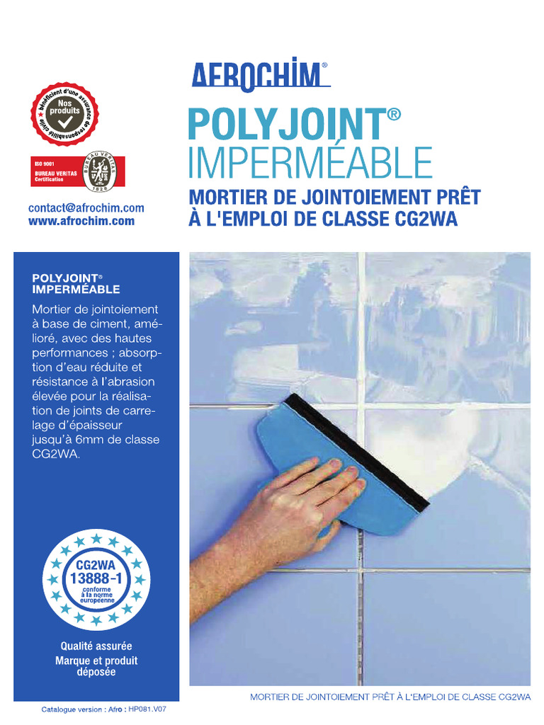 Fiche Technique POLYJOINT Imperméable | PDF