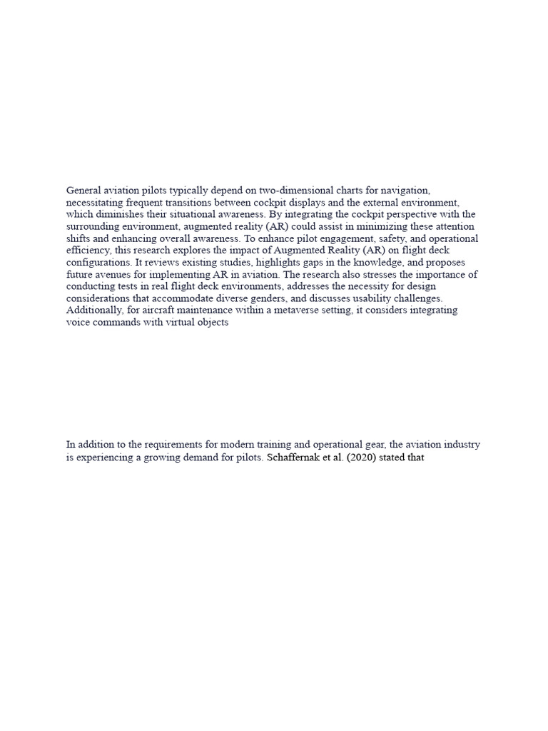 Augmented Reality in Next-Gen Flight Decks | PDF | Augmented Reality ...