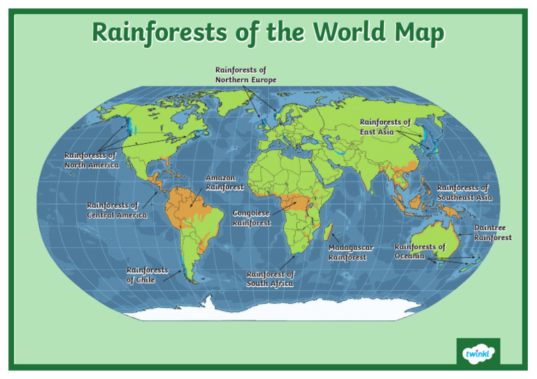 World Rainforest Map Overview | PDF