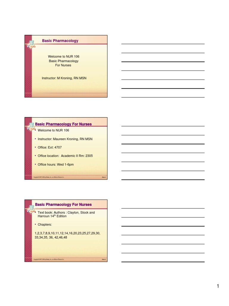 Basic Pharmacology For Nurses 01 | PDF | Topical Medication ...