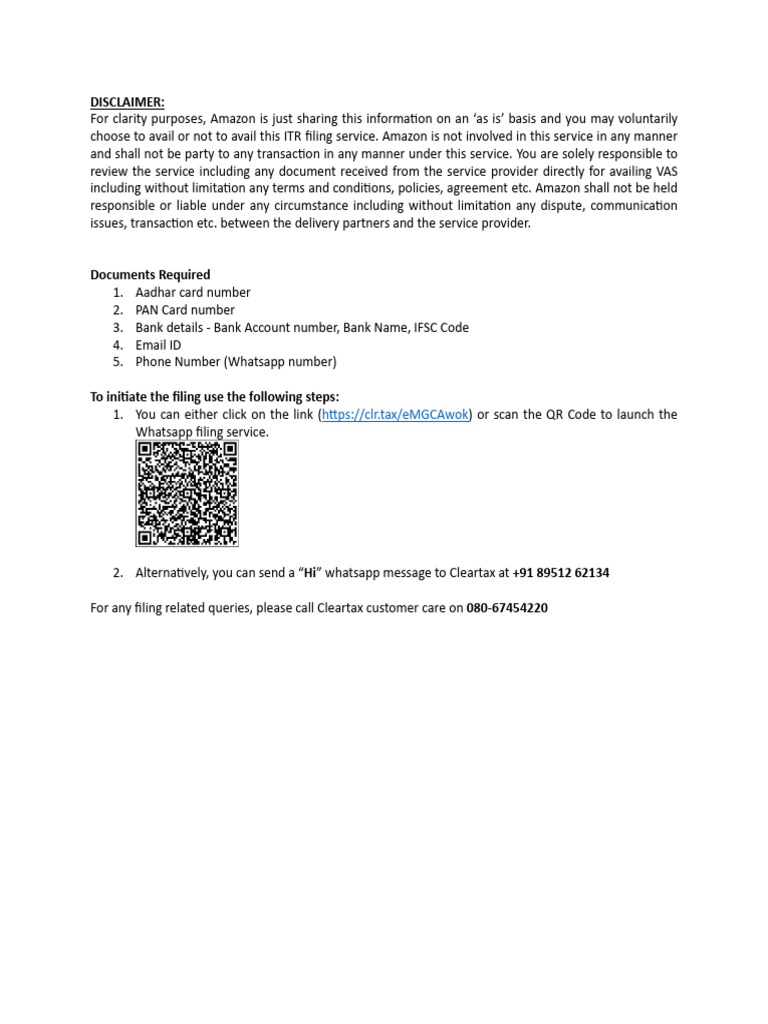 Clear Tax Details-2 | PDF