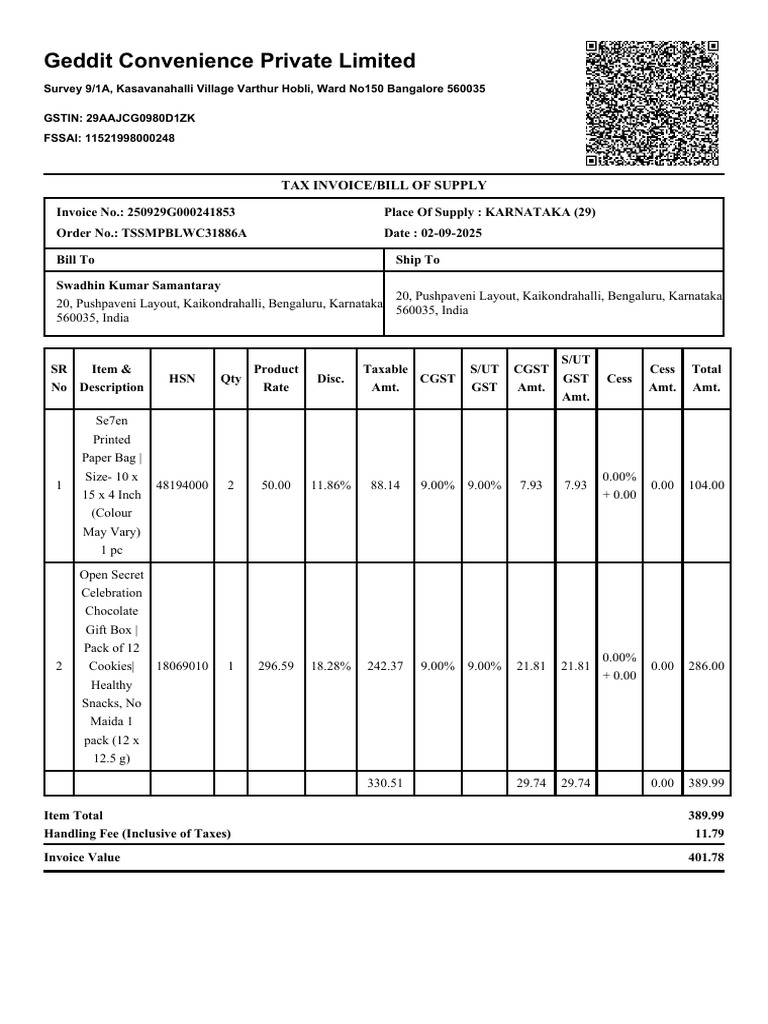 Order Invoice | PDF | Taxes | Government Finances