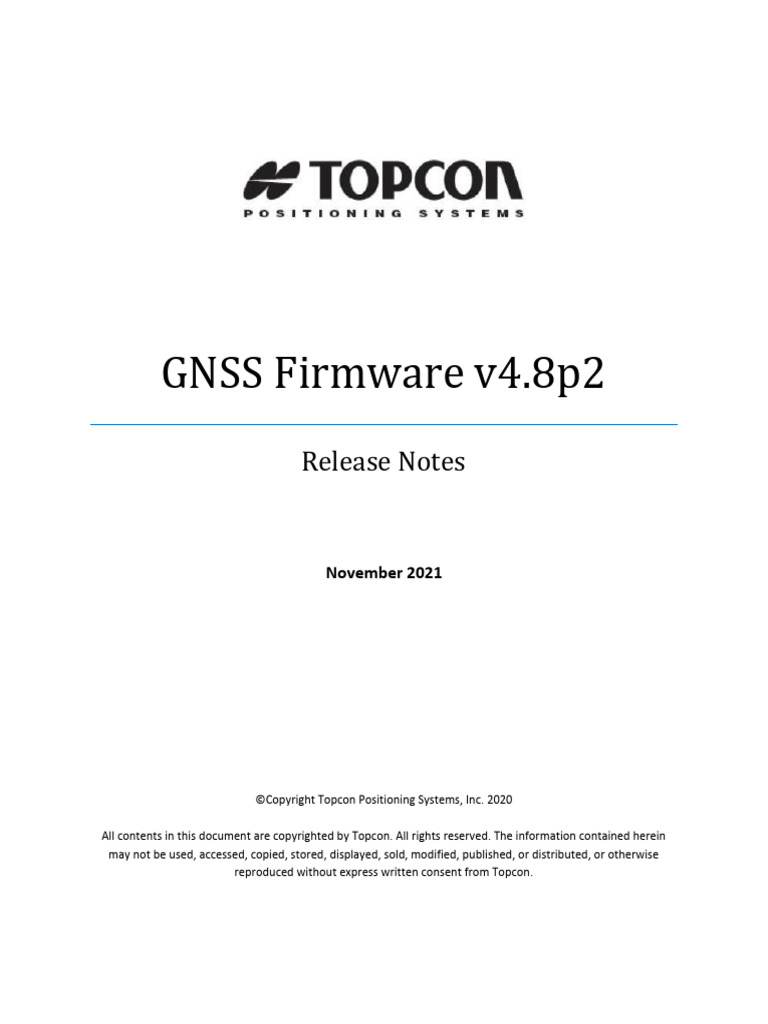 GNSS Firmware v4 - 8p2 Release Notes | PDF | Global Positioning System ...