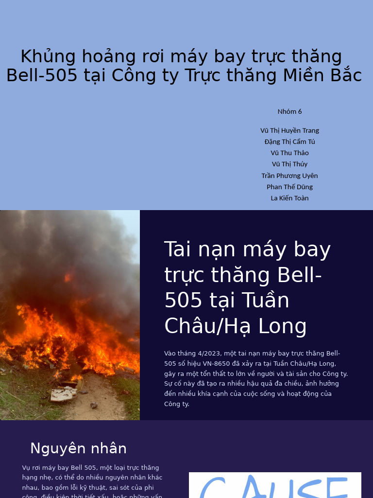 Tai Nan May Bay Truc Thang Bell 505 Tai Tuan ChauHa Long | PDF