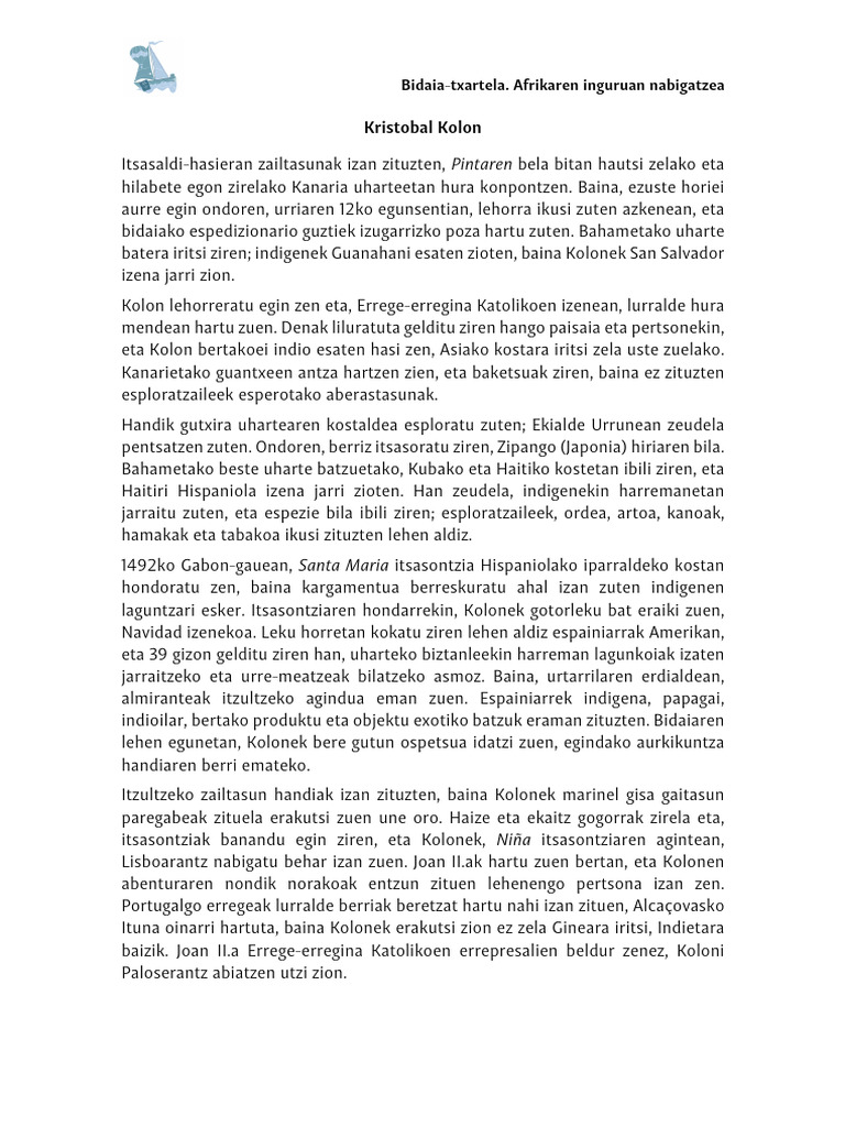 EUS - dbh2.NA01.06.Kolon Eta Vasco Da Gama | PDF