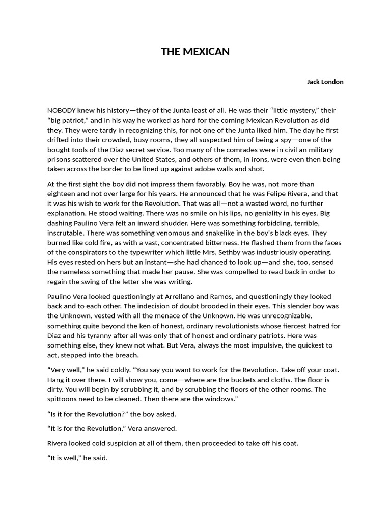 The Mexican | PDF
