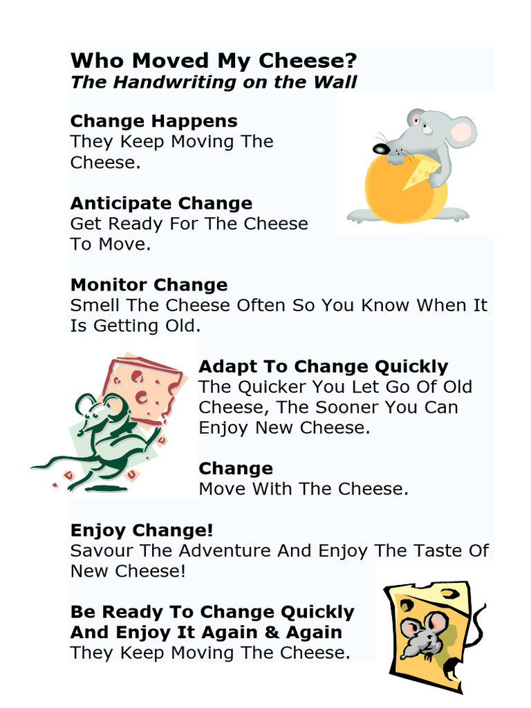 Embracing Change: Moving the Cheese | PDF