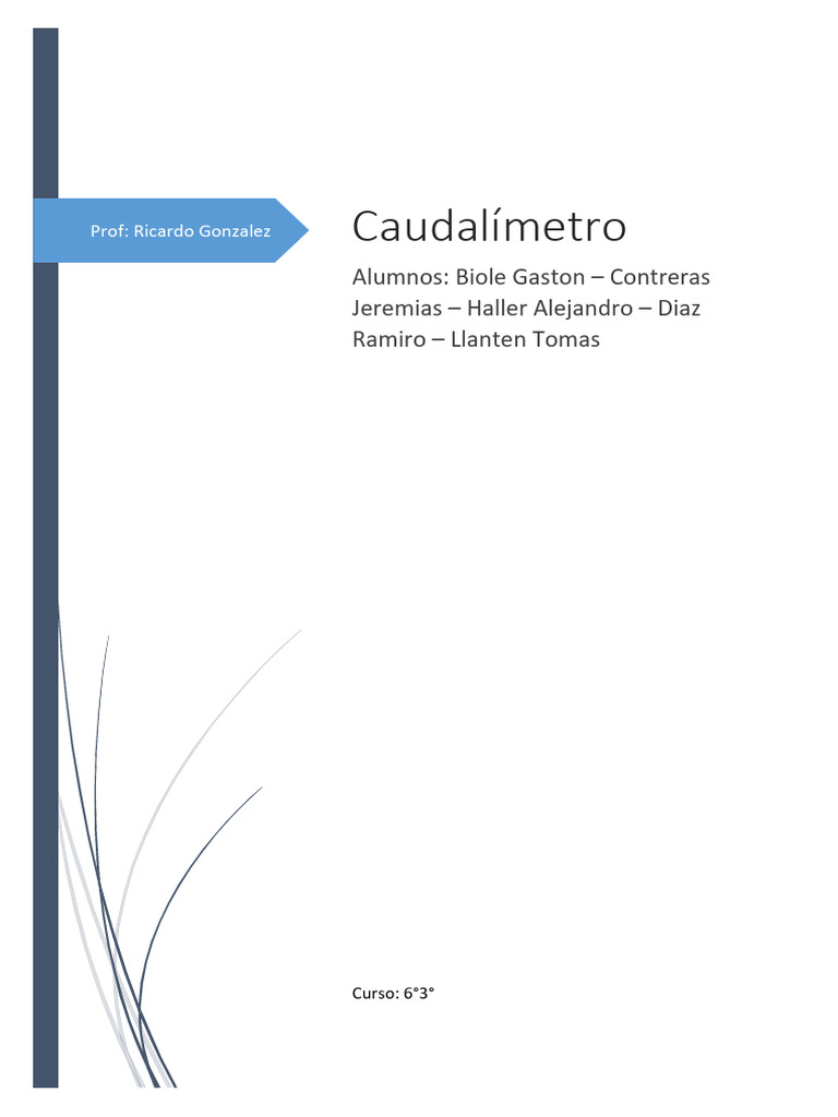 Caudalímetro Informe Completo - Com.ar | PDF | Medición de flujo | Ultrasonido