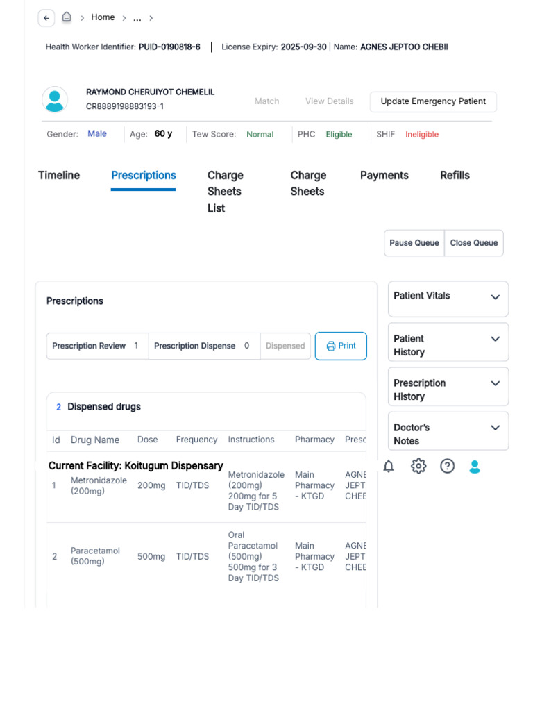 Tiberbu HMIS Patient Management Guide | PDF