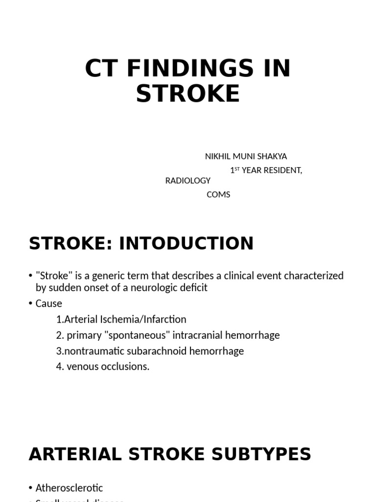 Presentation On CT Head | PDF
