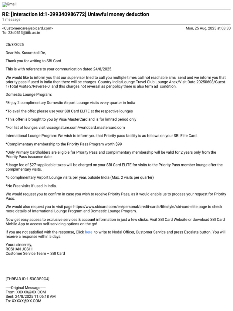 Unlawful Money Deduction | PDF | Airport Lounge | Payments