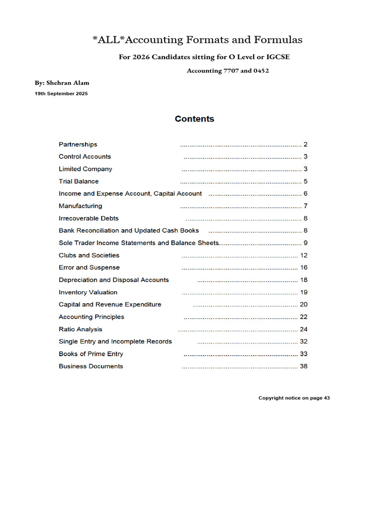 Accounting Formats and Rules | PDF | Debits And Credits | Expense