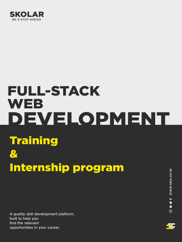 Full Stack Web Development by SKOLAR | PDF | Database Transaction | Databases