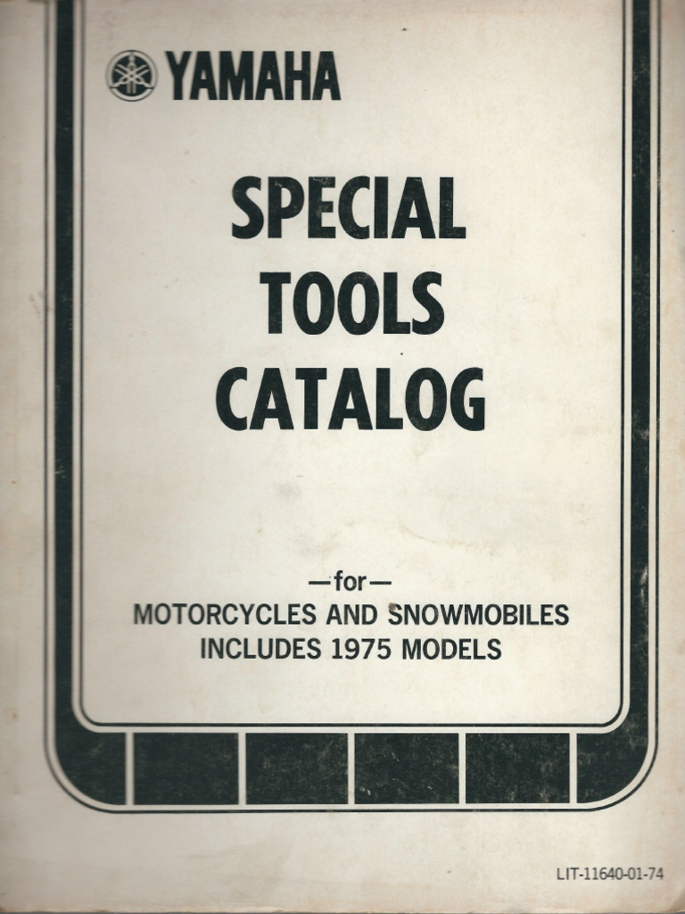 75 Yamaha Special Tools | PDF