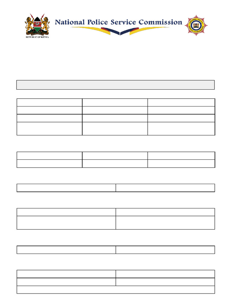 Police Constable Recruitment Form 2025 | PDF | Justice | Crime & Violence