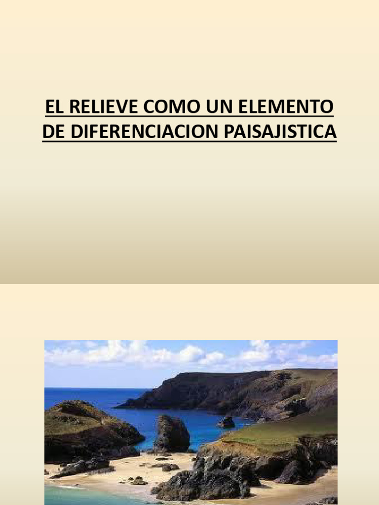 Relieve y Paisaje: Elementos Clave | PDF | Paisaje | Terreno