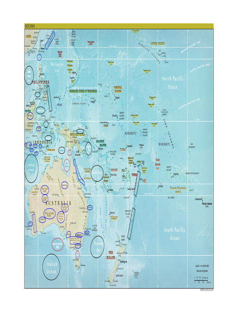 Oceania Geographic Overview Map | PDF | Pacific Ocean | Tropics