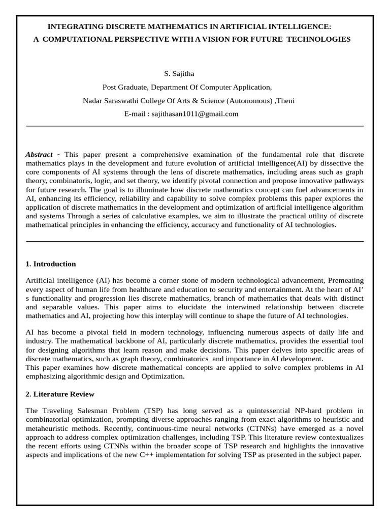 Discrete Mathematics in AI | PDF | Artificial Intelligence ...