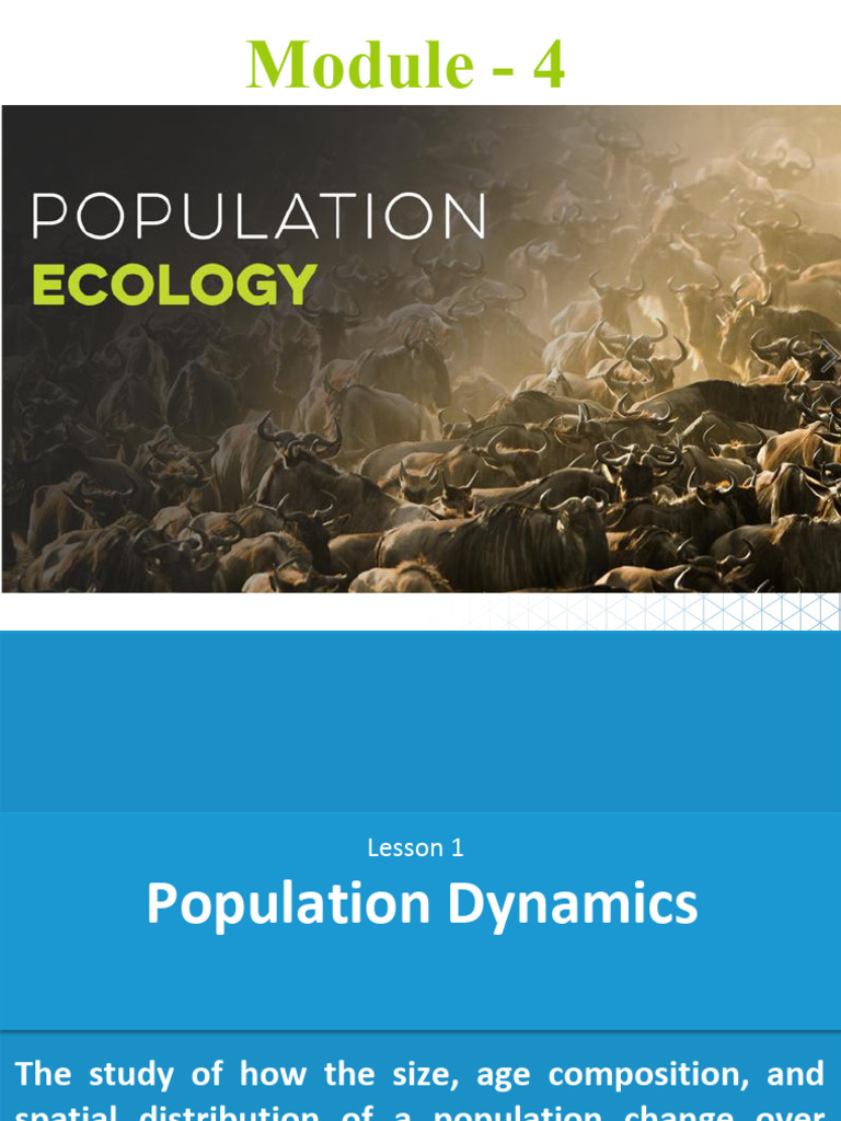 Understanding Population Dynamics | PDF | Biological Dispersal | Population