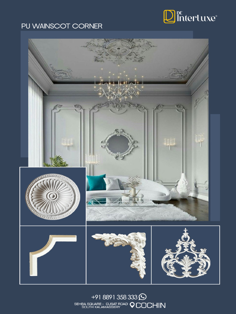 PU Wainscot Corner Sizes and Models | PDF