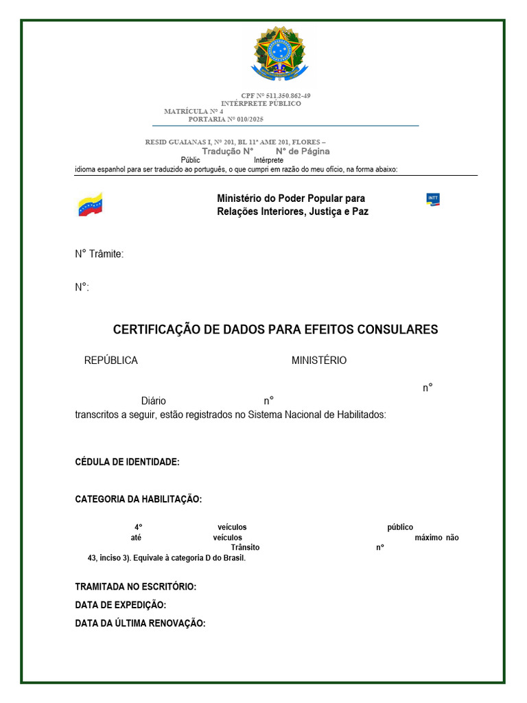 Carta Consular 4 Angelo Moya 160-Protocolo | PDF | Venezuela