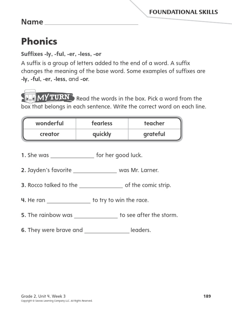 MV20 G2U4W3 Word Work Phonics Practice Lessons Web | PDF