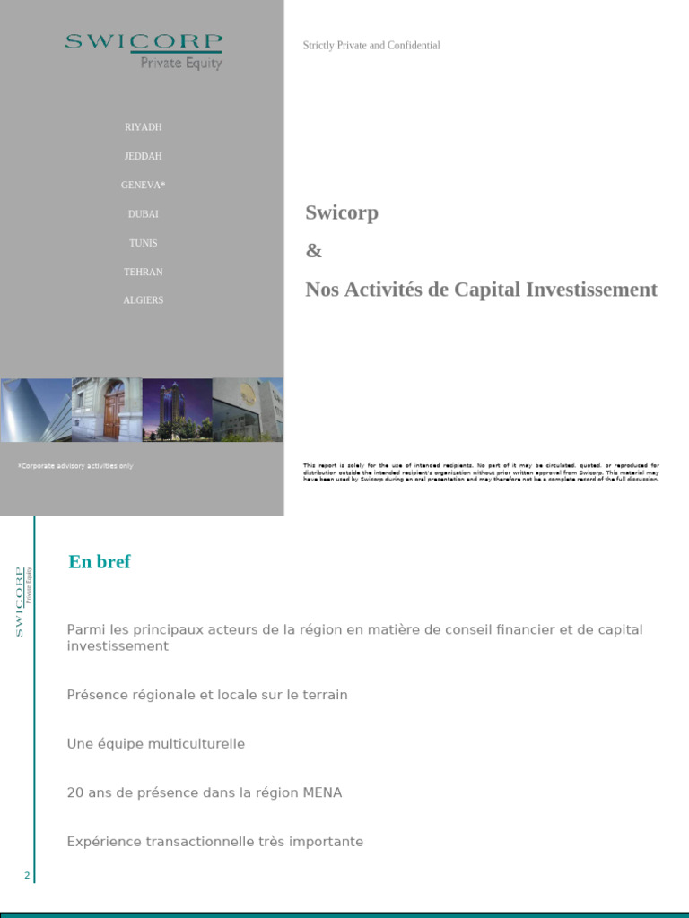 Opportunités de Capital Investissement MENA | PDF | Business | Société ...