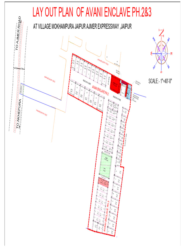 Avani Enclave Ph.2 Layout Plan | PDF