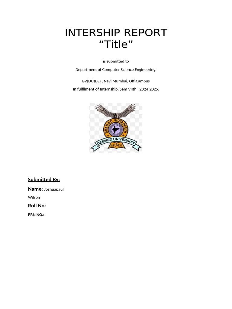 Internship Report Format | PDF | Citation | Chess Theory