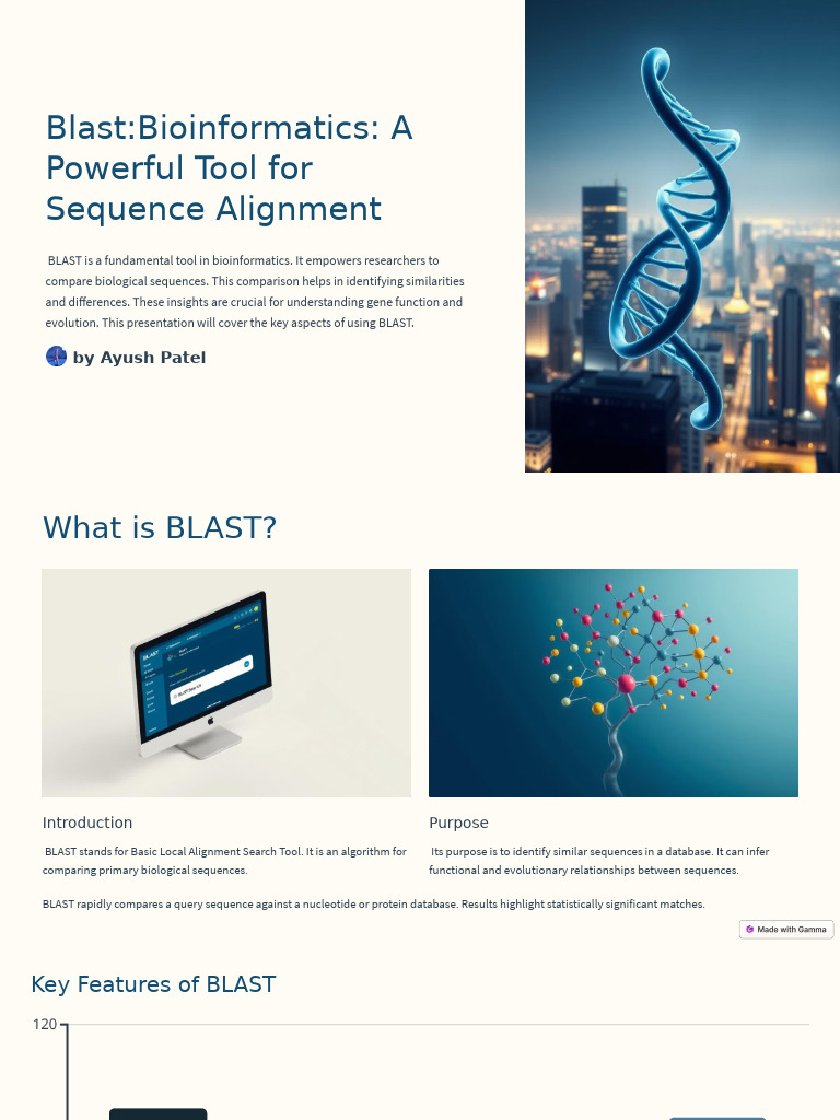 BLAST Bioinformatics: Sequence Alignment Guide | PDF | Sequence ...