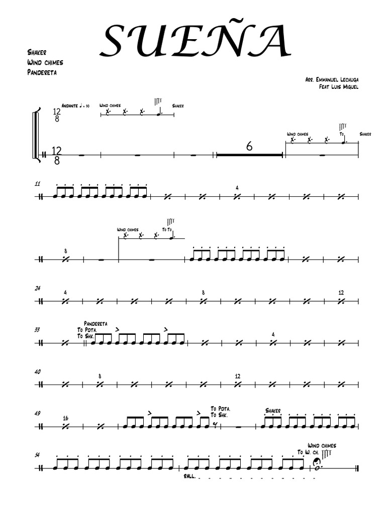 SUEÑA - Shaker, Wind Chimes, Pandereta - 2025-06-03 1913 - Shaker, Wind ...