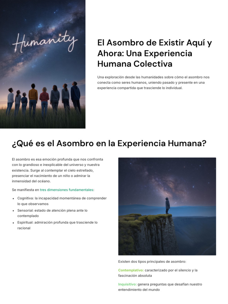 El Asombro de Existir Aquí y Ahora | PDF | Experiencia | Razón