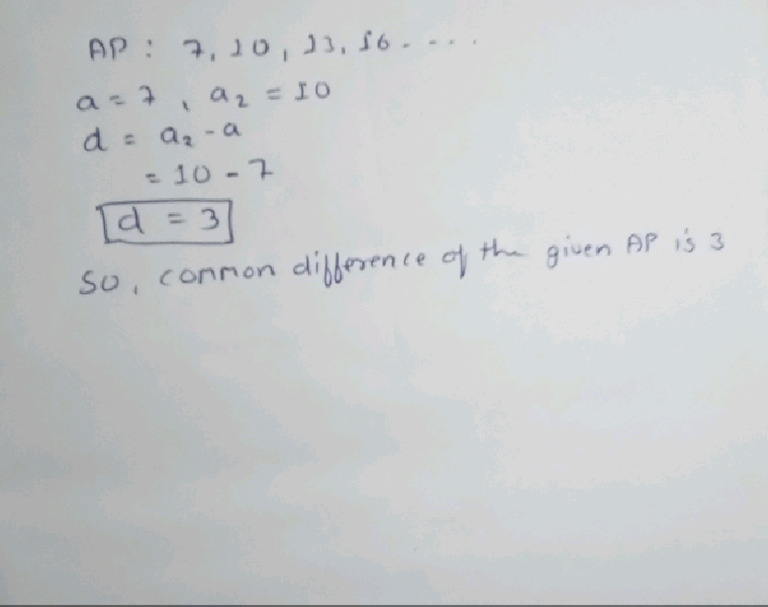 What Is The Common Difference | PDF