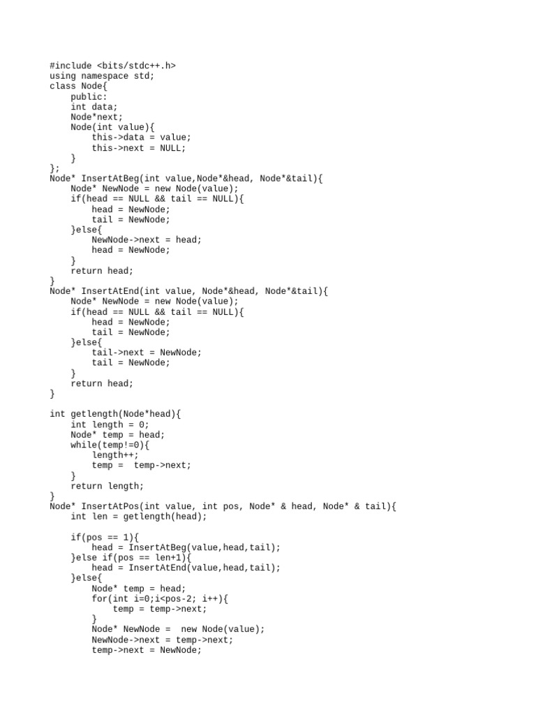 Linked List | PDF | Computer Programming | Software Engineering