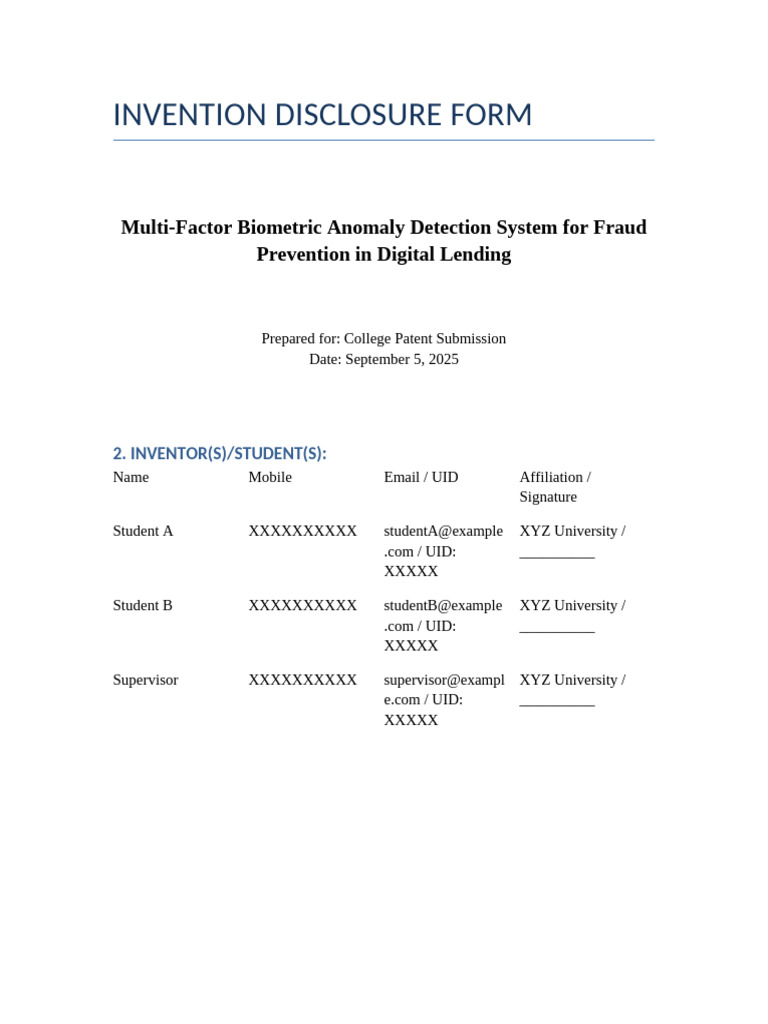 Biometric Fraud Detection Patent v2 | PDF | Biometrics | Authentication